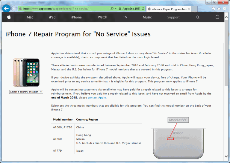 Product Recall: Apple calls back iPhone 7 - shortmanual.com